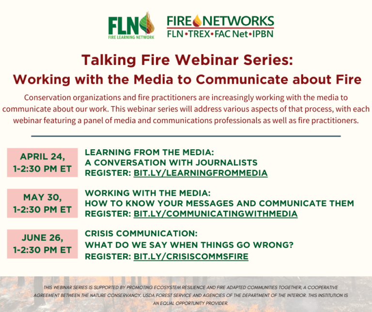 Talking Fire Webinar Series - Fire Networks